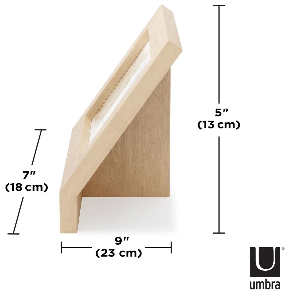 Fotorámeček 10x15 cm Umbra PODIUM - přírodní