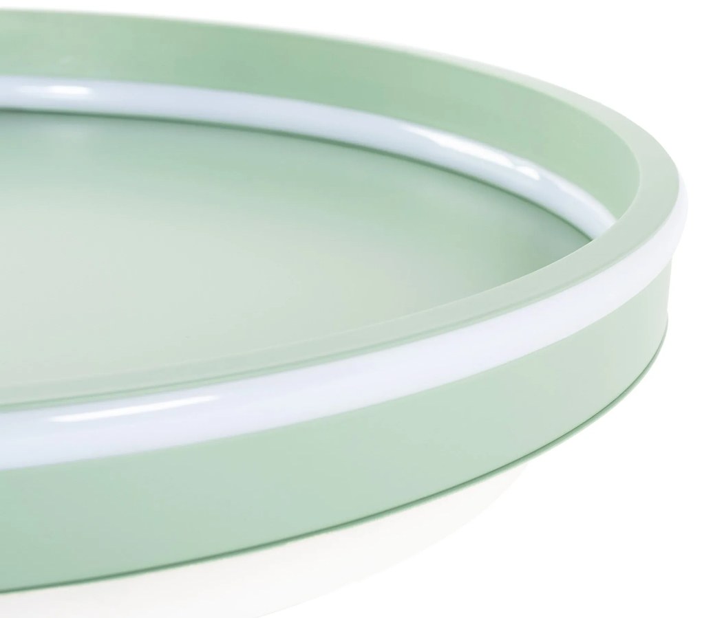 Toolight Toolight, LED stropní svítidlo 40cm, 4000 lm, 22W, 4000K, APP1463, zelená, OSW-08641