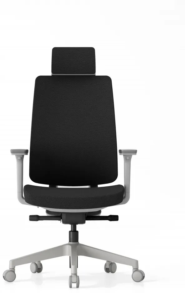 Kancelářská ergonomická židle K50 — bílá Modrá