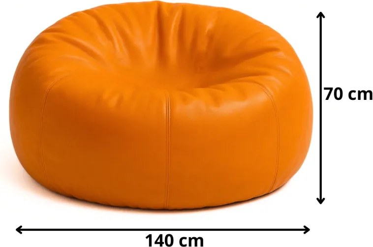 Sedací vak koule oranžová EMI