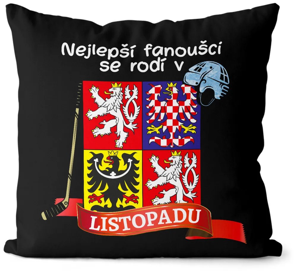 Polštář Nejlepší fanoušci – měsíce (Velikost: 55 x 55 cm, Měsíc: 11 – Listopad)