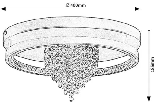Rabalux 71353 - LED Stropní svítidlo MARIBELL 30W/230V 3000/3500/4000K pr. 40 cm