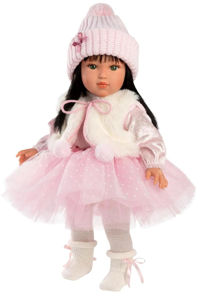 Llorens 54043 GRETA - realistická panenka s měkkým látkovým tělem - 40 cm