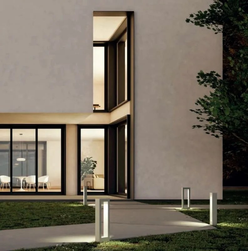 Světla a lustry REDO GROUP Venkovní betonová lampa Redo SANDER 91167 3000K IP65 výška 60 cm tmavě šedá