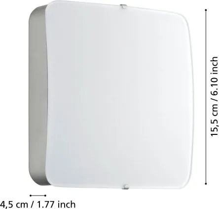Eglo 95967 - LED stropní svítidlo CUPELLA LED/11W/230V matný chrom