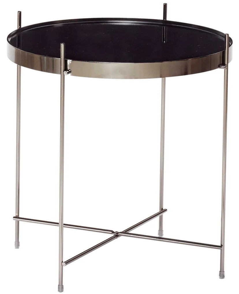 Hübsch Odkládací stolek REFLECT ø43 cm černý 930402