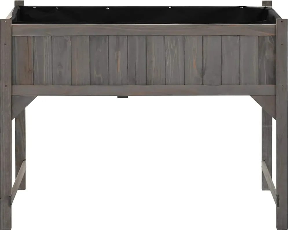 Vyvýšený záhon s pařeništěm 110 x 54 x 120 cm masivní jedle 316472