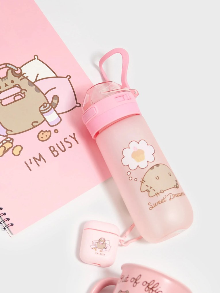 Sinsay - Láhev se slámkou Pusheen the Cat - vícebarevná