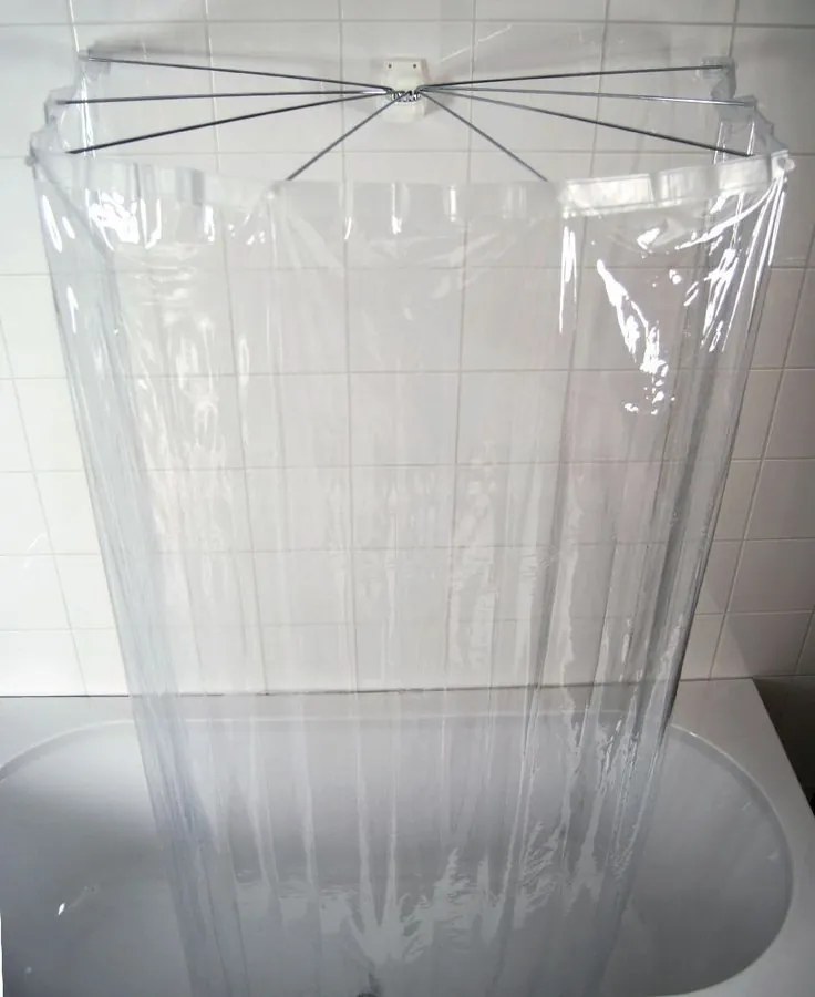 Ridder Ridder, OMBRELLA skládací sprchová kabina, 100x70cm, průhledná, 58200