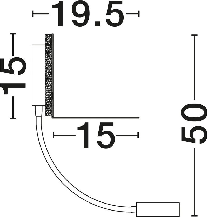 Bílé hliníkové LED nástěnné svítidlo s ohybatelnou konstrukcí/s USB portem Eclip – Nova Luce