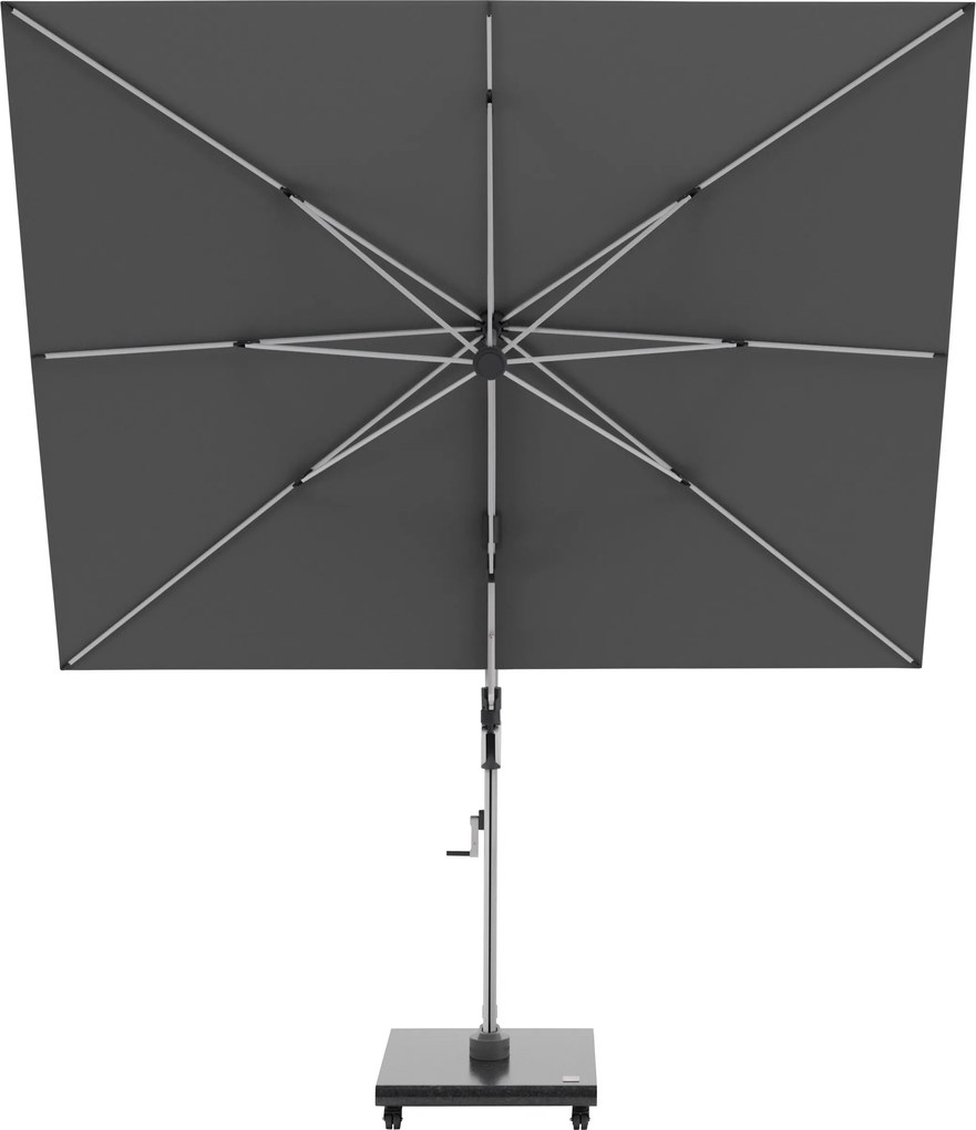 Knirps HYPERION 330 x 240 PRESTIGE - luxusní výkyvný zahradní slunečník s boční tyčí