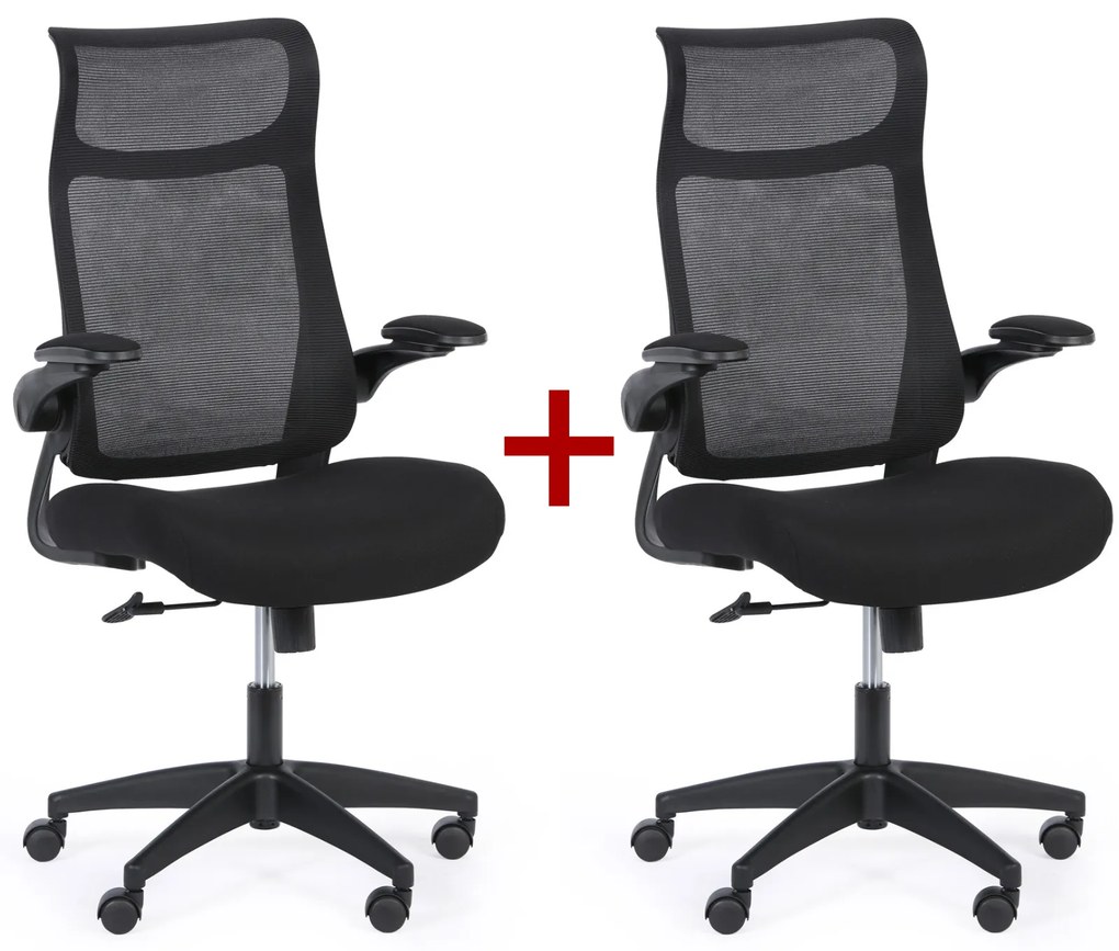 Kancelářské křeslo LUCKY 1+1 ZDARMA, černá