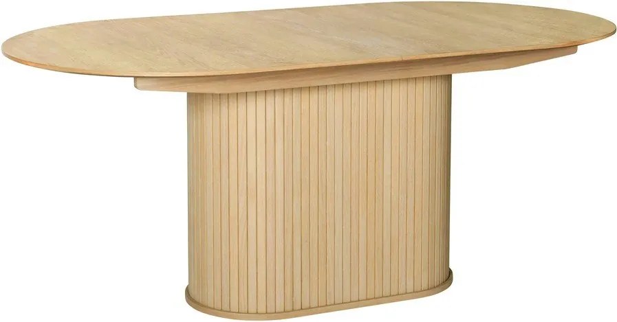 Rozkládací jídelní stůl s přídavnou deskou v dekoru dubu 95x180 cm Nola – Unique Furniture