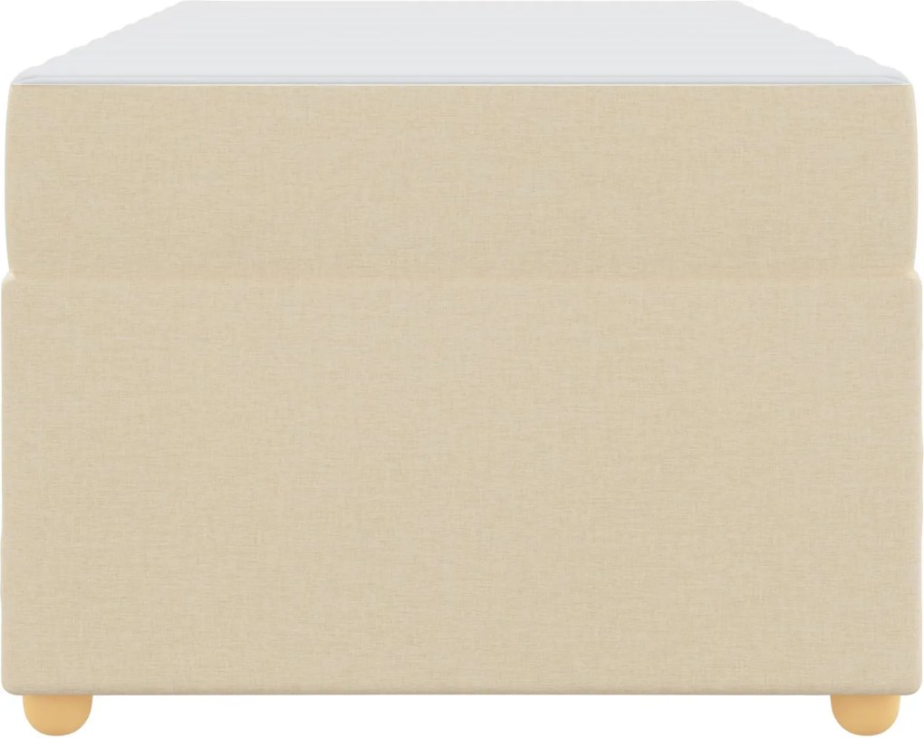 Rám postele s matrací Krémová 80 x 200 cm textil 3399319