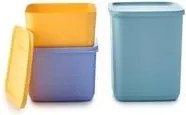 Tupperware Nádoby Cubik Set (650 ml 1 l 1,8 l)