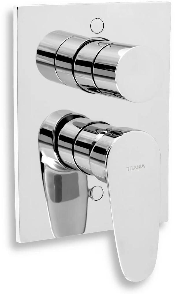 Novaservis Vanová sprchová baterie s přepínačem Titania Smart chrom - 98050R,0