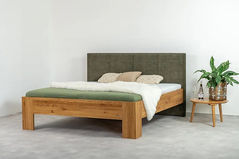 Ahorn Grado Rozměr: 180x200 cm, Moření: Transparentní olej, Potahová látka: Simple taupe