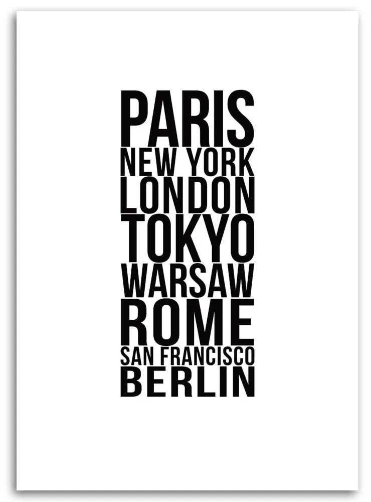 Gario Obraz na plátně Paříž, Londýn, Tokio Rozměry: 40 x 60 cm