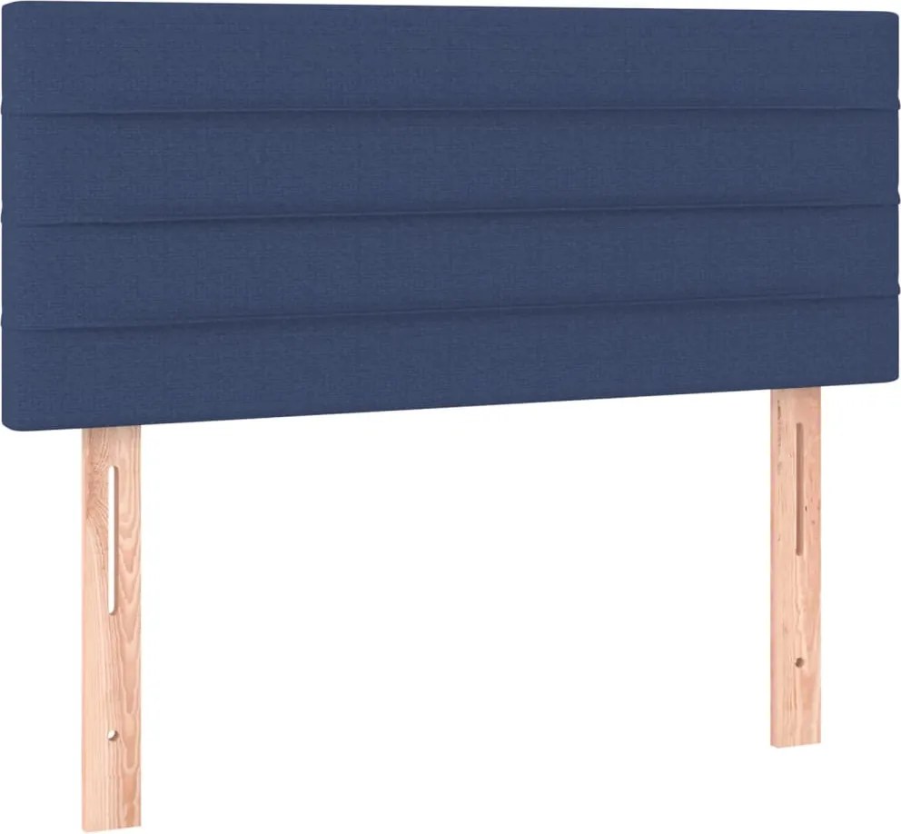 Box spring postel s matrací modrá 120x200 cm textil 3140687