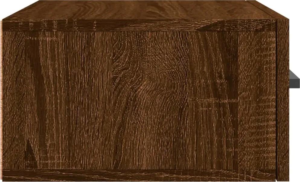 vidaXL Nástěnný noční stolek 35 x 35 x 20 cm [829834] Barva: Betonová šedá