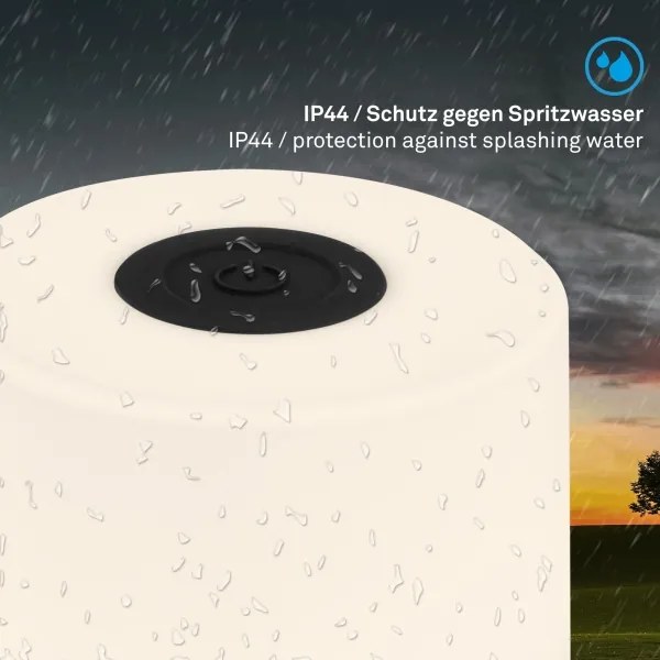 Briloner - LED Stm nab dotyková venkovní stolní lampa LED/2W/5V 2700K IP44 černá