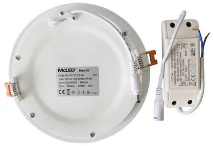 LED podhledové svítidlo McLED TORO R15 TR172-15W4000K-W-EN neutrální bílá ML-412.014.33.0