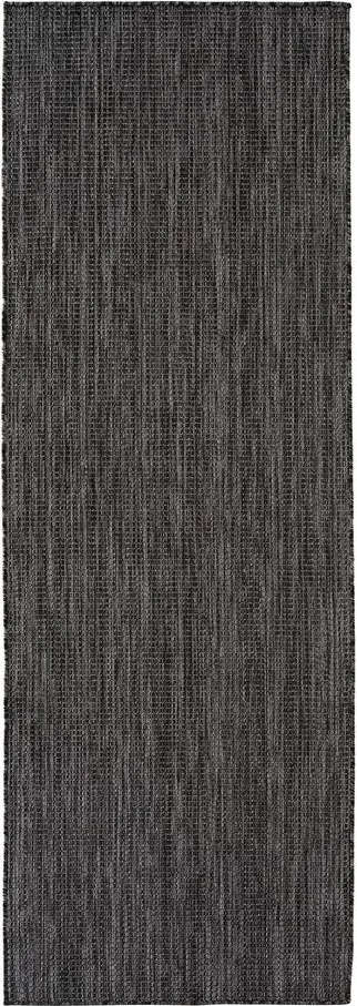 Černý vnitřní a venkovní běhoun 80x250 cm Mira 1450 – Ayyildiz Carpets