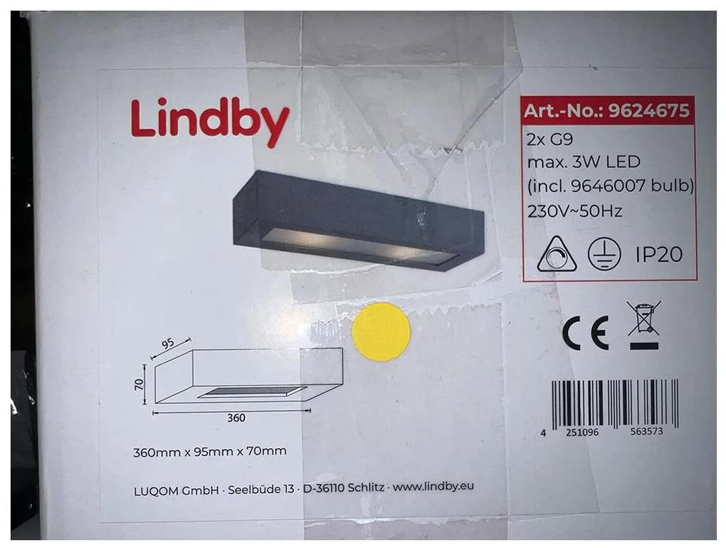Lindby | Lindby - Nástěnné svítidlo NELLIE 2xG9/5W/230V | LW0986