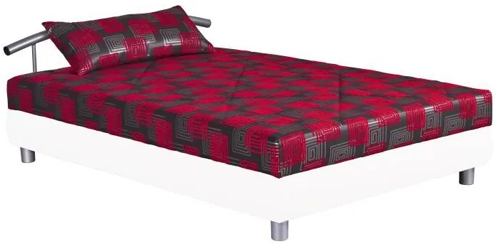 Postel Nina 110x200 - potah Beky 3 Red/Loft 1 (koženka)