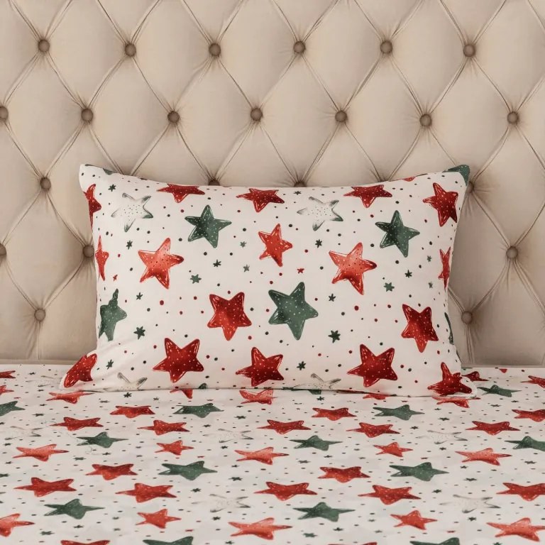 Povlak na polštář z mikrovlákna COLORFUL STARS 50x70 cm, barevný