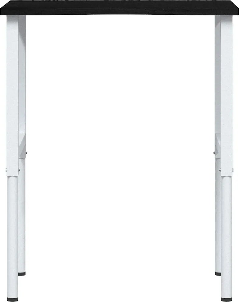 Pracovní stůl tmavě hnědý 80 x 60 x (71,5–98) cm masivní dub 3309720