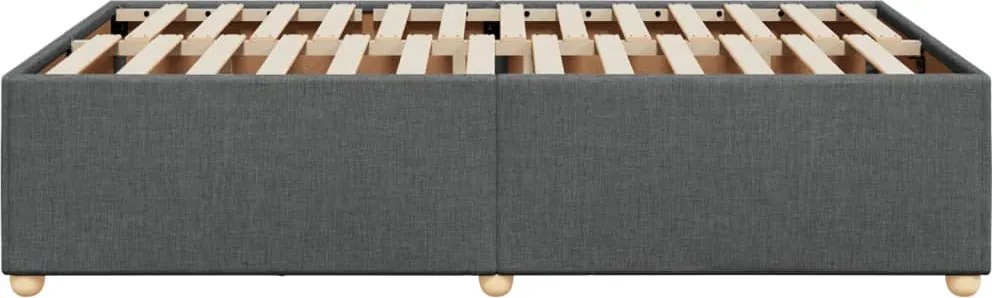 Rám postele bez matrace tmavě šedá 120 x 200 cm textil 3284723