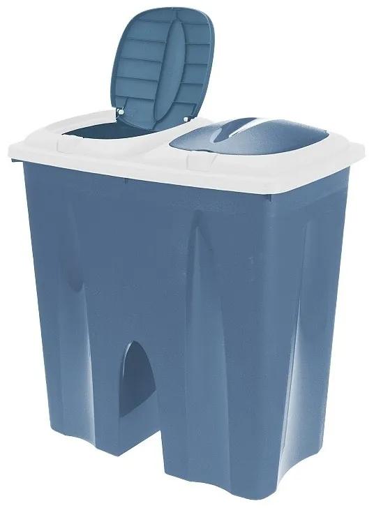 EXCELLENT Odpadkový koš na tříděný odpad 2 x 25 l modrá KO-Y54230710modr