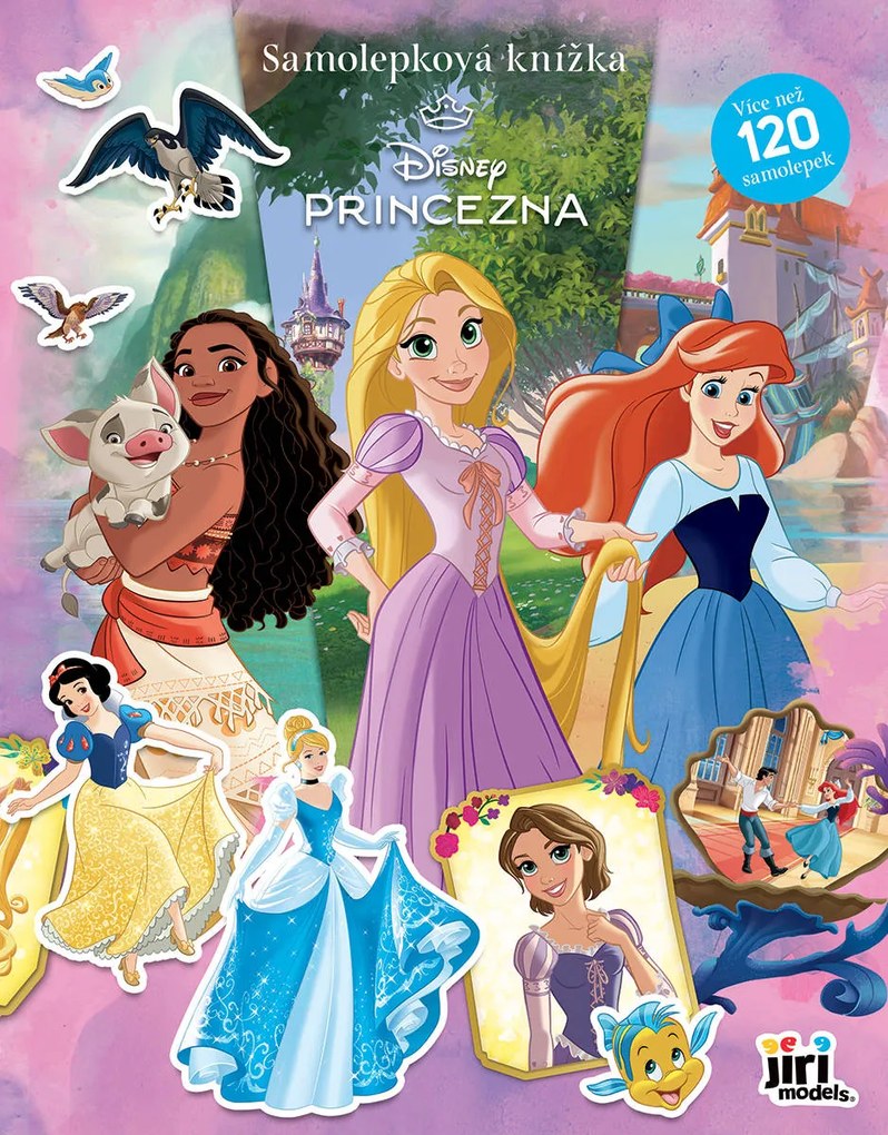 JIRI MODELS Samolepková knížka Disney Princess 120 samolepek 8