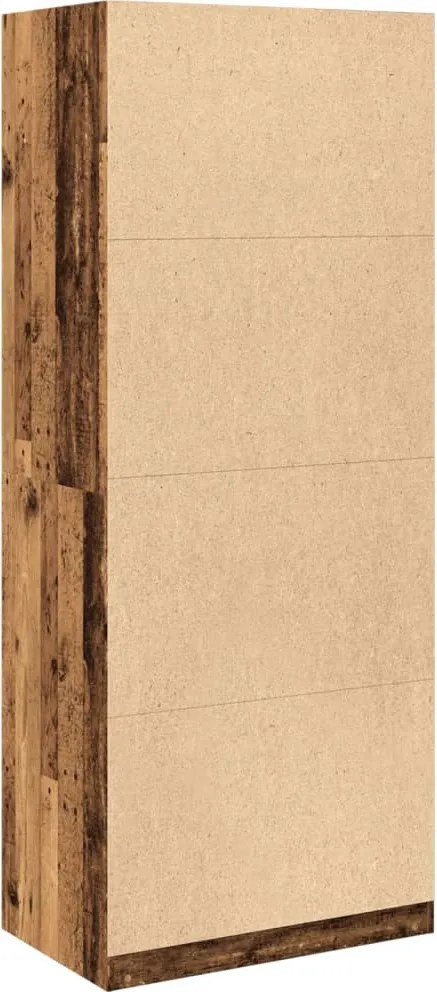 Šatní skříň old wood 80 x 50 x 200 cm kompozitní dřevo 3307799