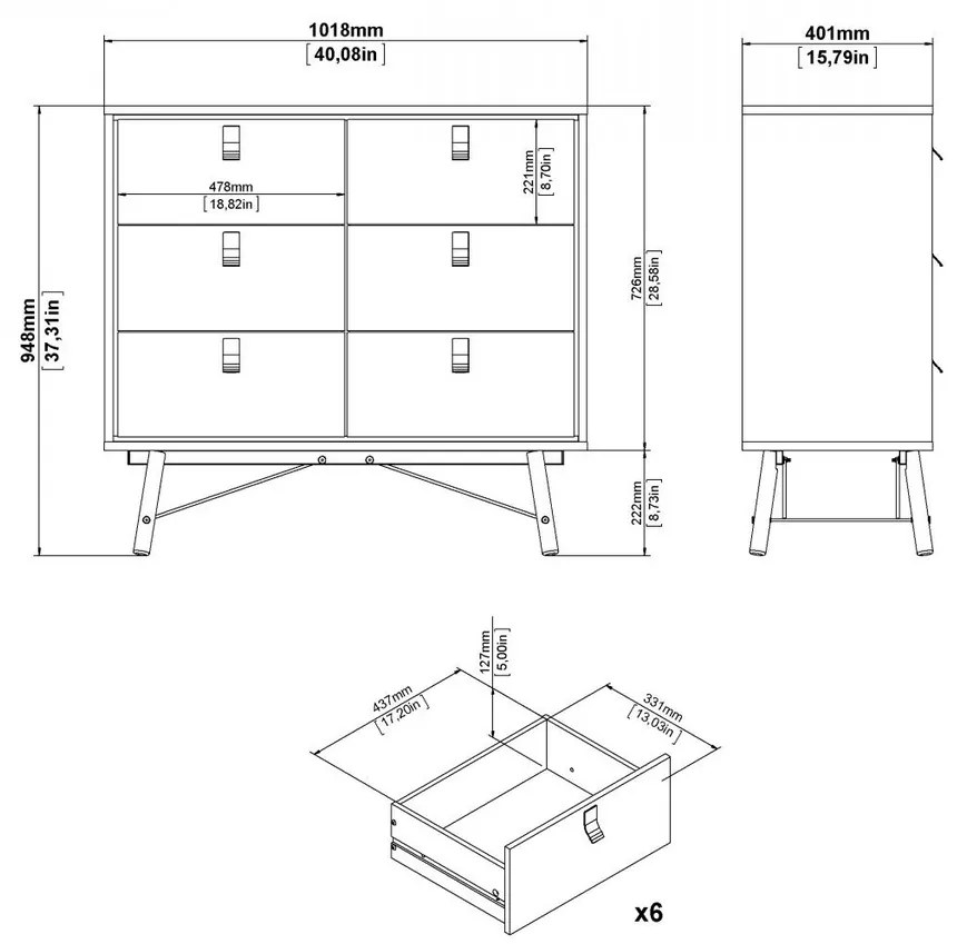 Komoda Rain II, hikora jackson