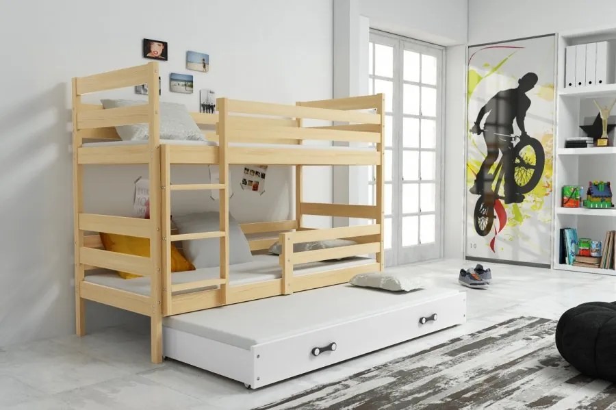 Falco Patrová postel s přistýlkou Norbert borovice