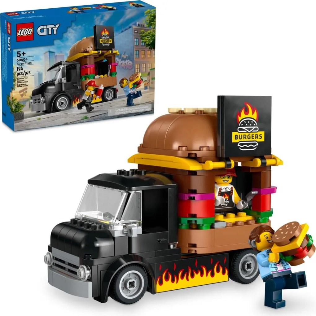 Lego stavebnice lego city 60404 hamburgerový truck