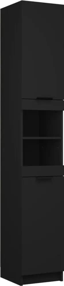 vidaXL Koupelnová skříňka 32x34x188,5 cm kompozitní dřevo [817071] Barva: bílá s vysokým leskem