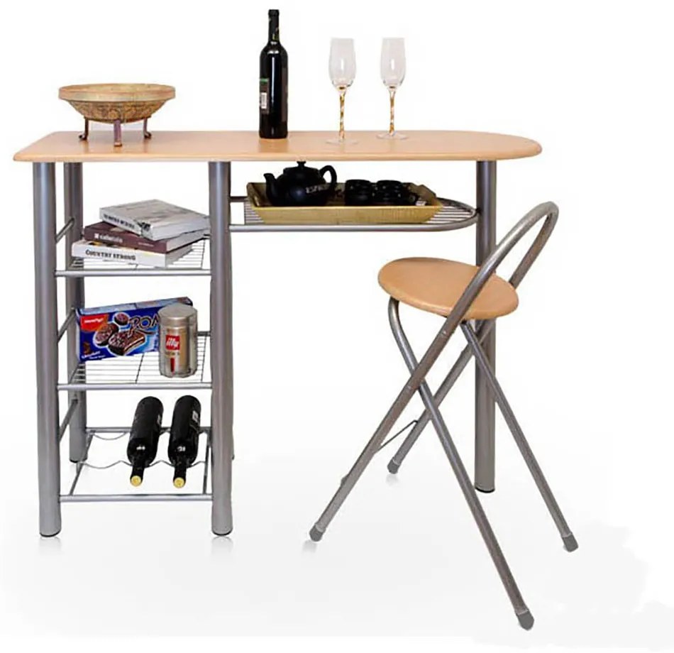 Kuchyňský barový set, stůl+2 židle