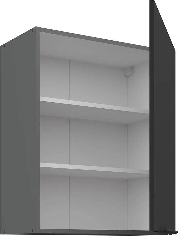 ARIA ab | horní skříňka 60 G-72 1F policová | 60 cm | ANTI FINGERPRINT povrch | antracit/černá