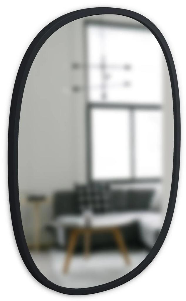 Zrcadlo HUB oválné 45x60 cm černé