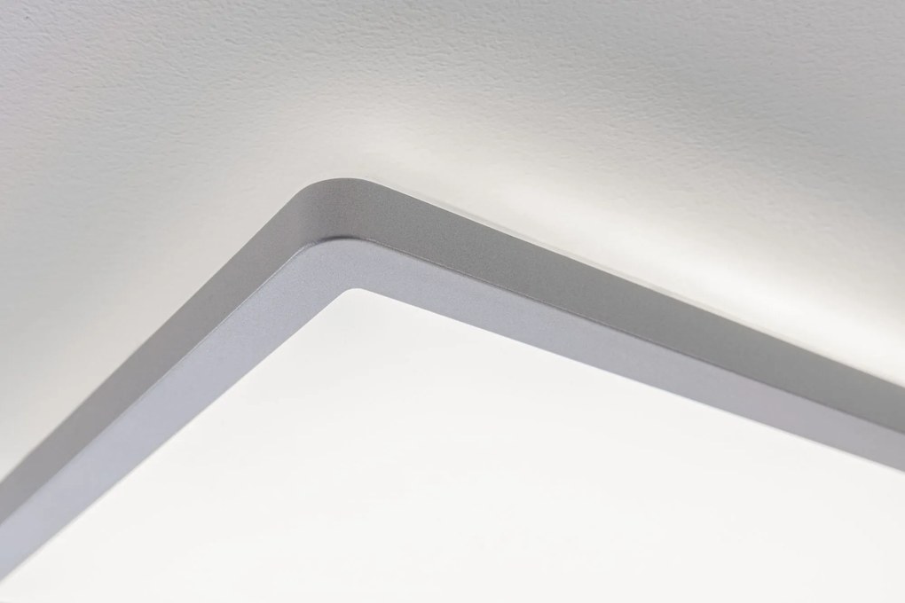 Paulmann 71008 Atria Shine, matně chromové stropní LED svítidlo s korónou, 16W LED 4000K, 29x29cm