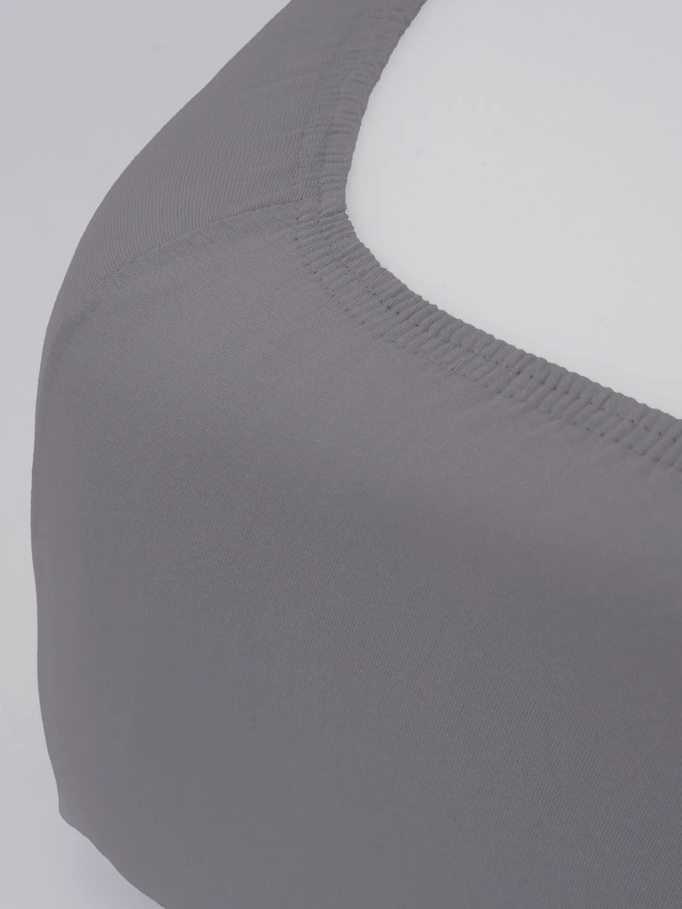 MK Lůžkoviny Jersey prostěradlo do postýlky Classic 70 x 140 cm – tmavě šedá