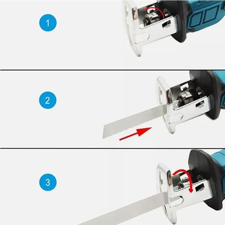 Výkonná přímočará aku pilka HAYAMI HA-1015 + 2x baterie 48 V + příslušenství + kufřík