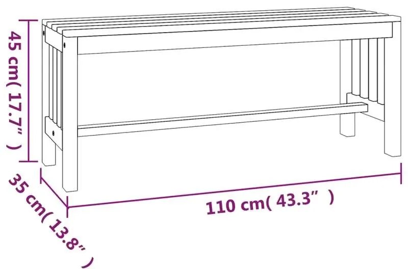 Zahradní lavička, eukalyptové dřevo, hnědá, NoBi ETELIA NEW