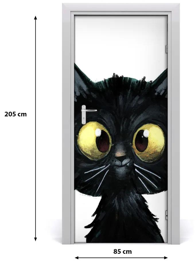 Samolepící fototapeta na dveře Kočka 85x205 cm