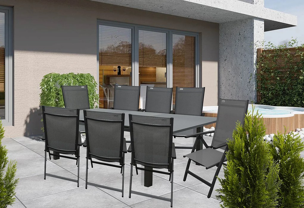 DOPPLER DOPPLER Hliníkové polohovatelné křeslo ACTIVE (šedá)