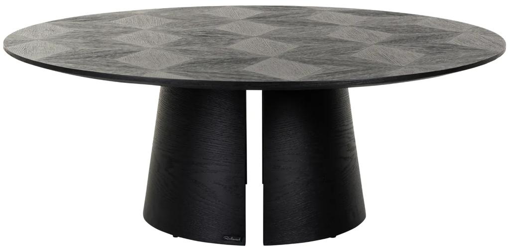 OnaDnes -20% Černý dubový konferenční stolek Richmond Blax 110 cm
