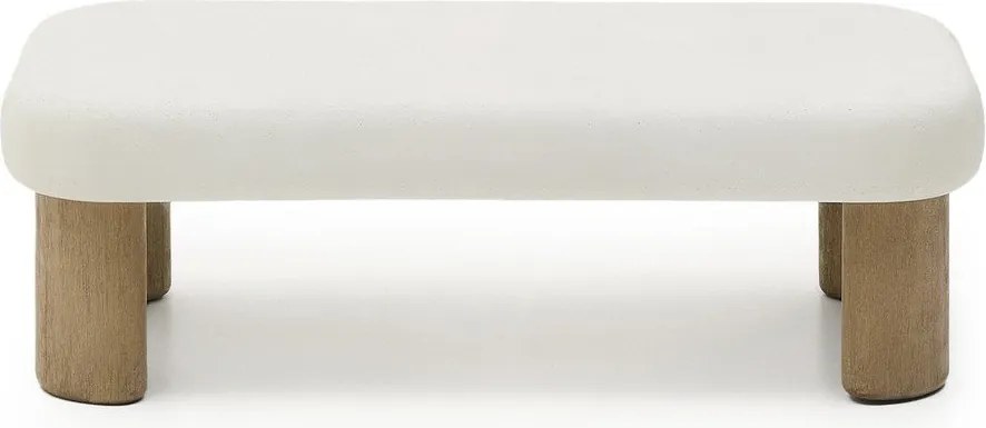 Zahradní konferenční stolek s betonovou deskou 70x140 cm Labra – Kave Home